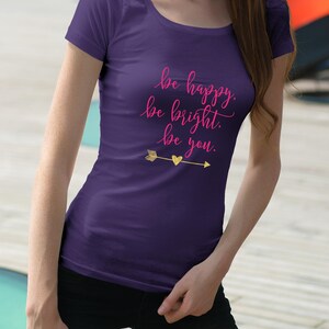 SVG Cutting File Be Happy, Bright, You EPS DXF for Cricut Explore ...