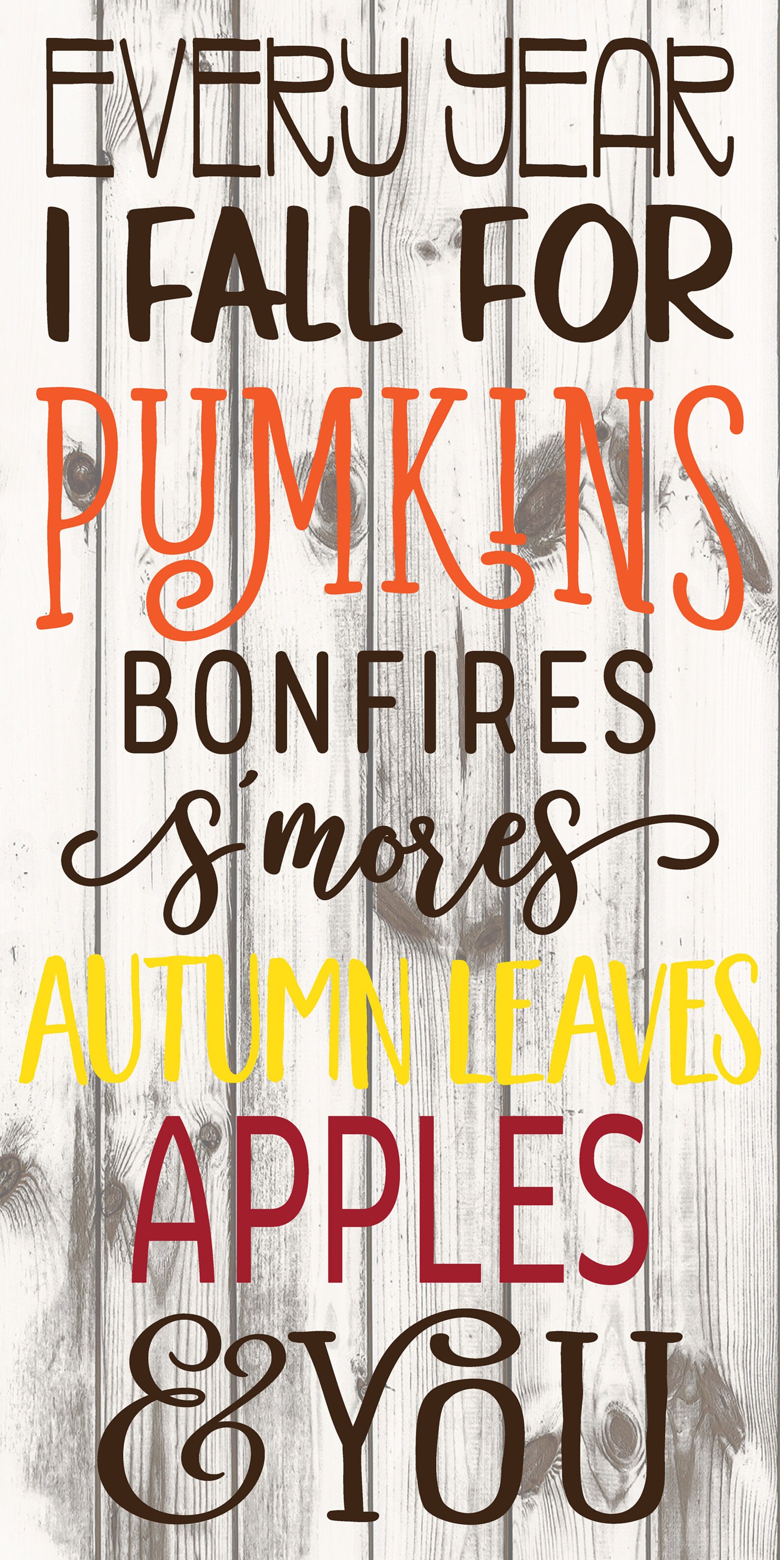 SVG Cutting File Fall Sign DXF EPS For Cricut Explore | Etsy