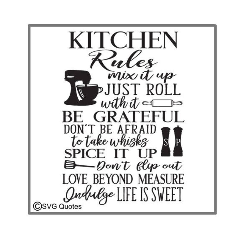 Kitchen Rules - Etsy