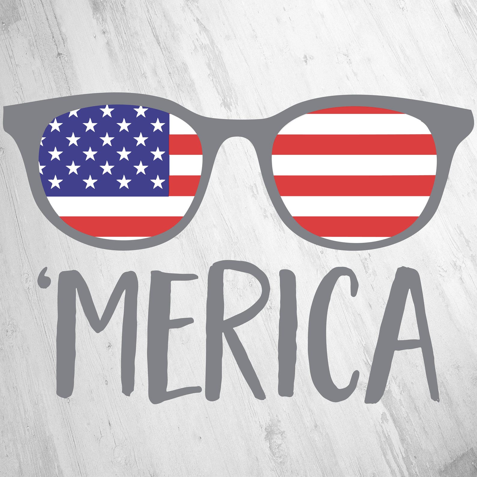SVG Cutting File 'merica Sunglasses DXF EPS for Cricut - Etsy