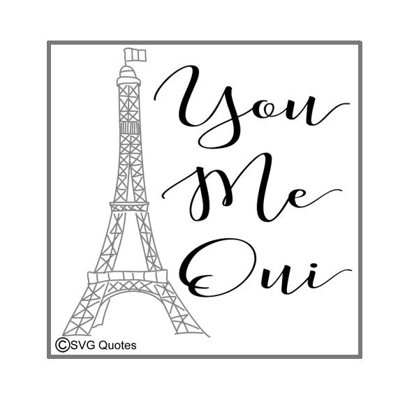 You Me Oui SVG DXF EPS Cutting File for Cricut Explore | Etsy
