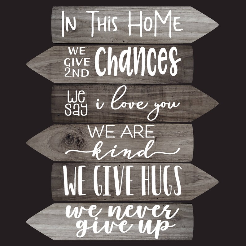 SVG Cut File in This Home...dxf EPS for Cricut Explore - Etsy