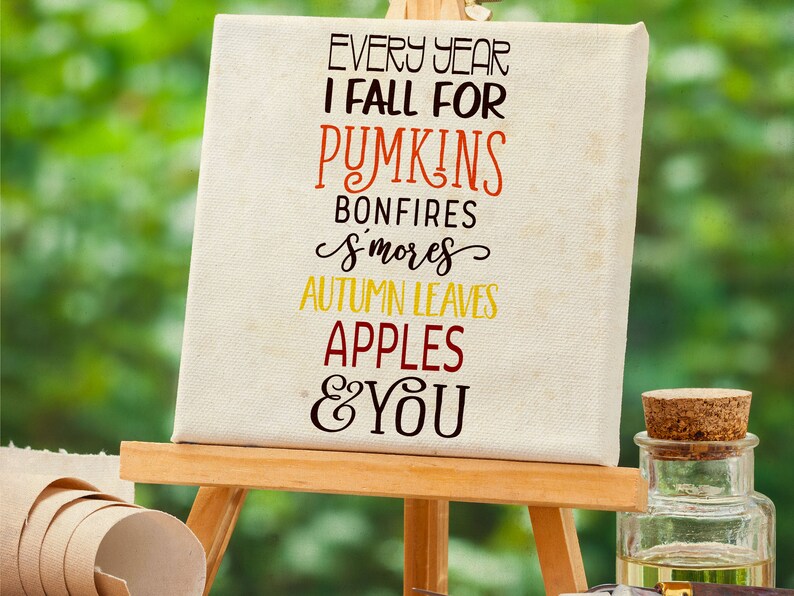 SVG Cutting File Fall Sign DXF EPS For Cricut Explore | Etsy