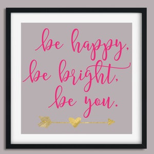 SVG Cutting File Be Happy, Bright, You EPS DXF for Cricut Explore ...
