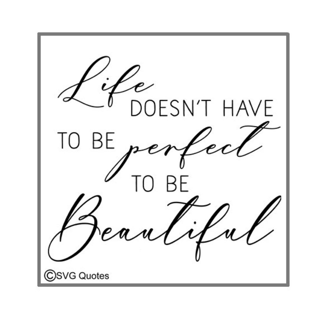 SVG DXF EPS Cutting File Life is Beautiful for Cricut Explore ...