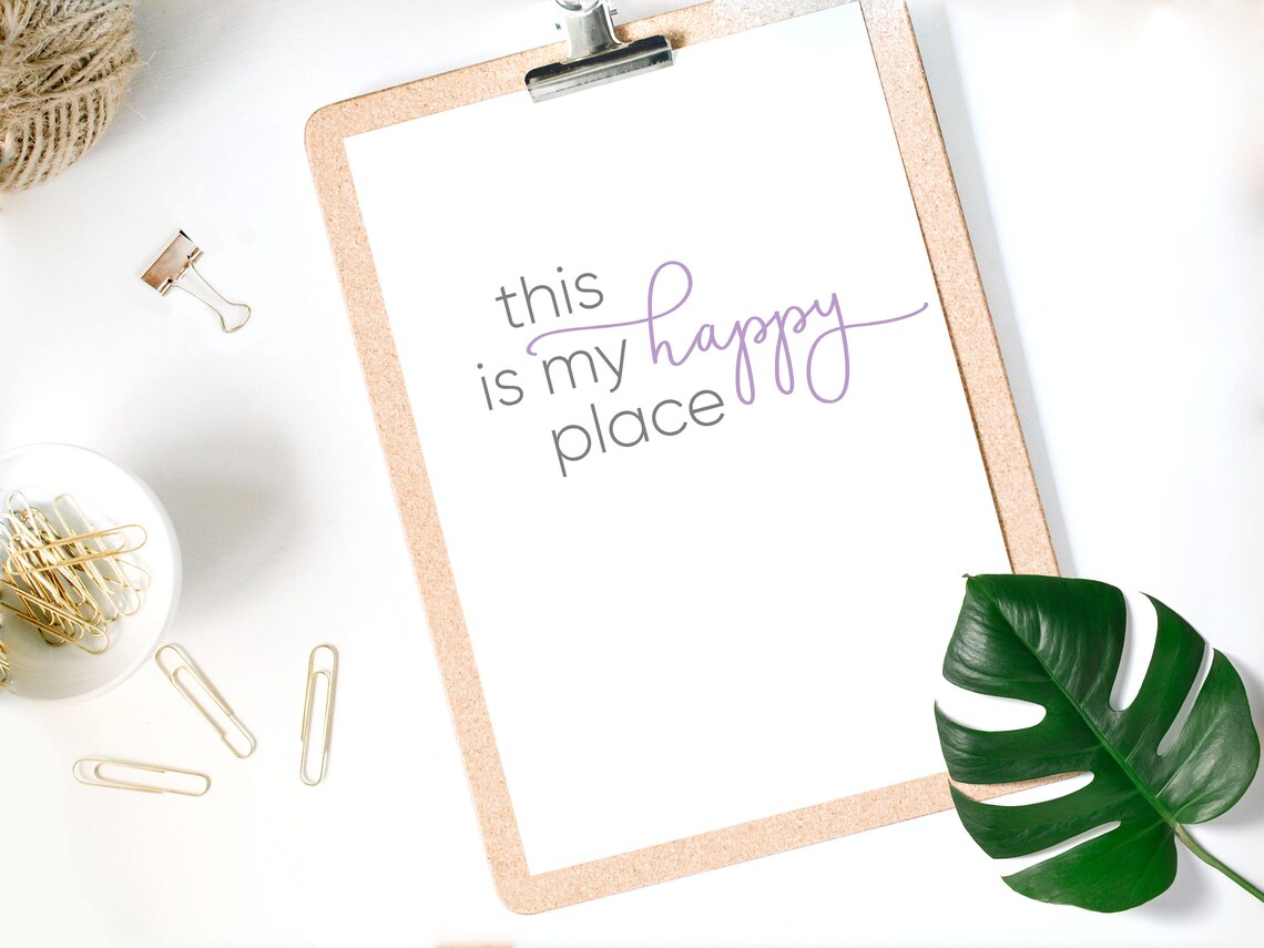 This is My Happy Place SVG DXF EPS Cutting File for Cricut | Etsy