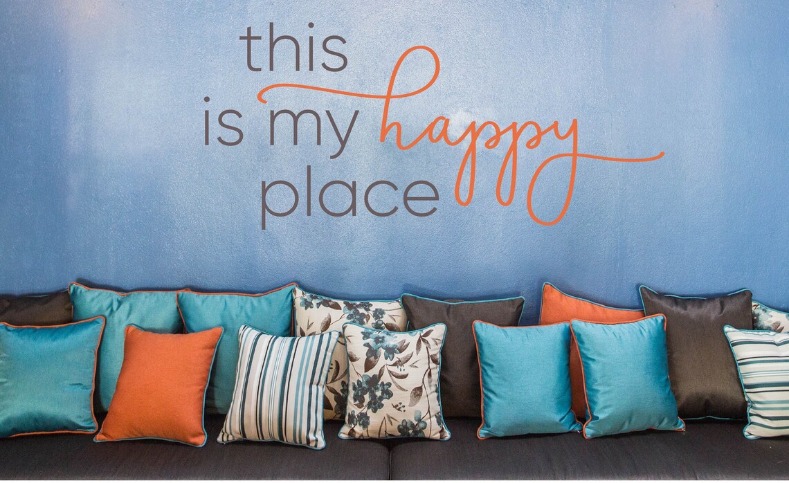 This is My Happy Place SVG DXF EPS Cutting File for Cricut | Etsy