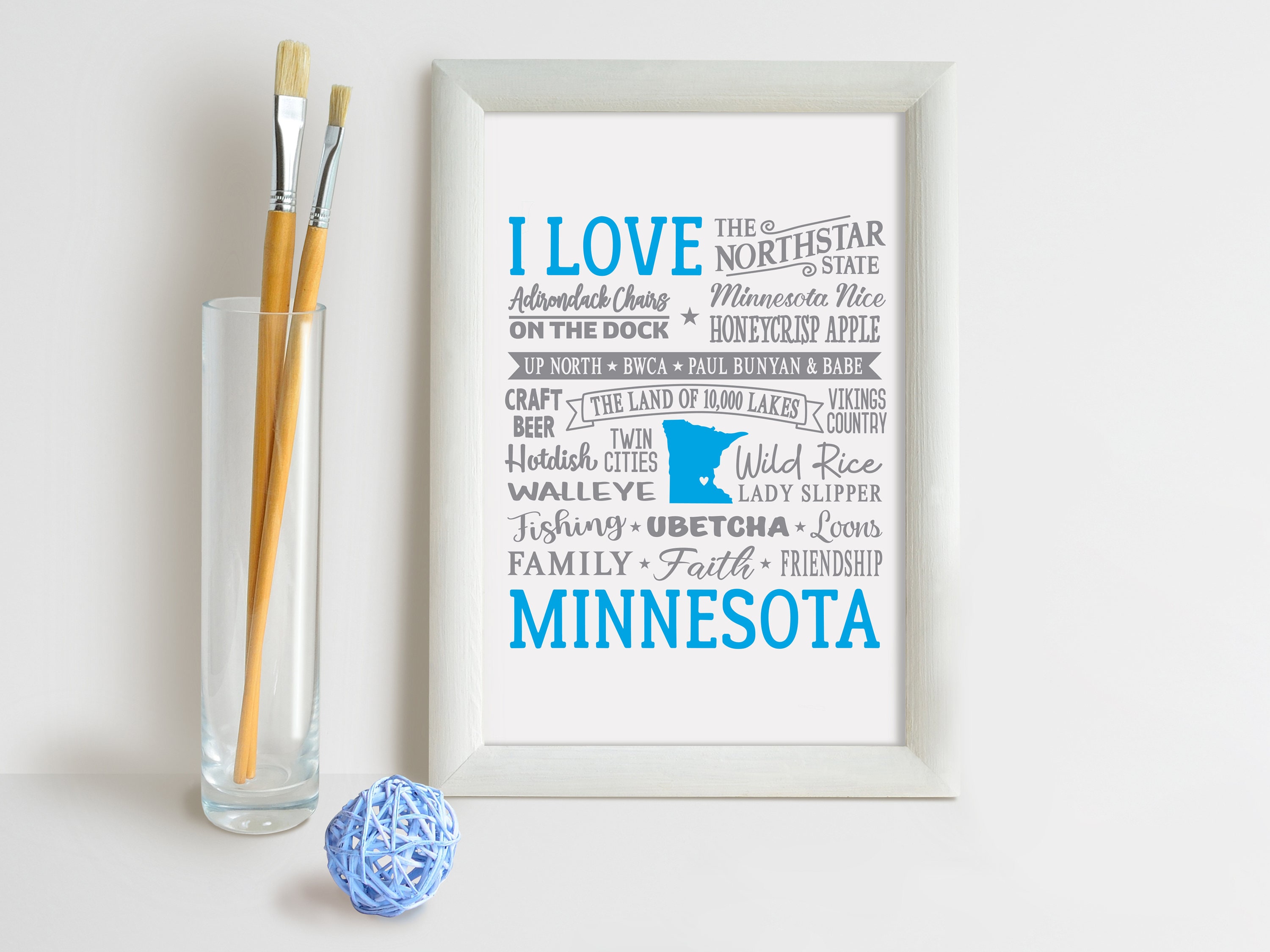 SVG Cutting File I Love Minnesota DXF EPS for Cricut Explore ...