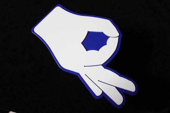 Made You Look Hand Circle Game Custom Made Dual Layered Metal | Etsy