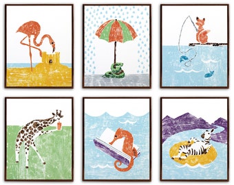 Whimsical Animal Art - Etsy