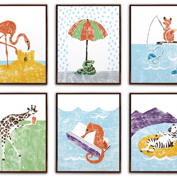 Whimsical Animal Art - Etsy