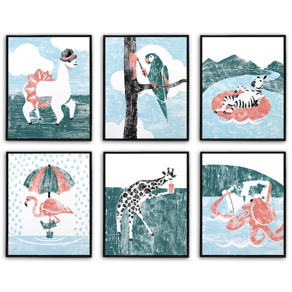 Whimsical Animal Art - Etsy