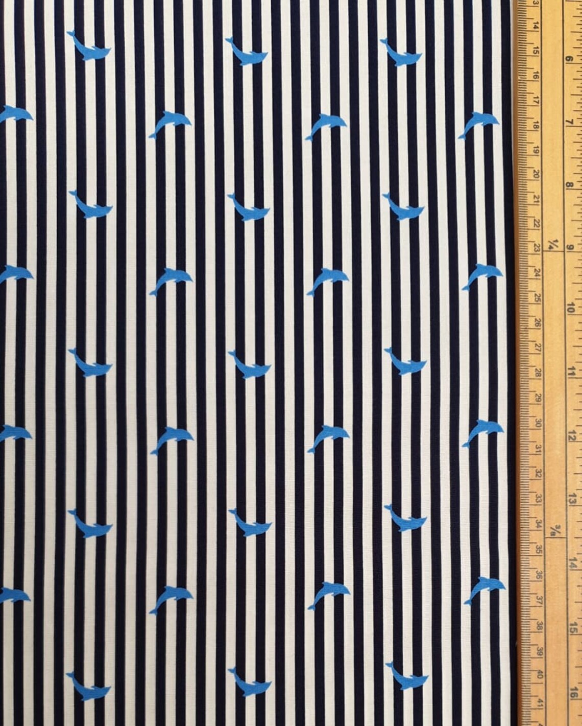 Dolphin Fabric UK 100% Cotton Material by Metre Blue White | Etsy