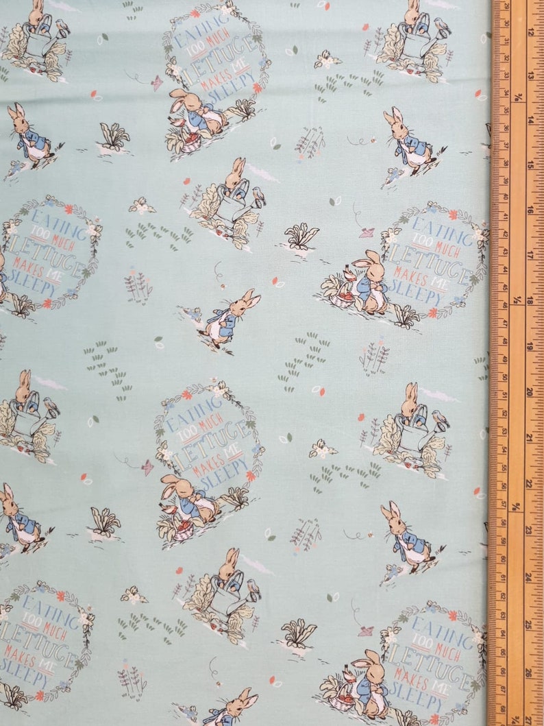 Peter Rabbit Fabric UK Beatrix Potter 100% Cotton Material by - Etsy