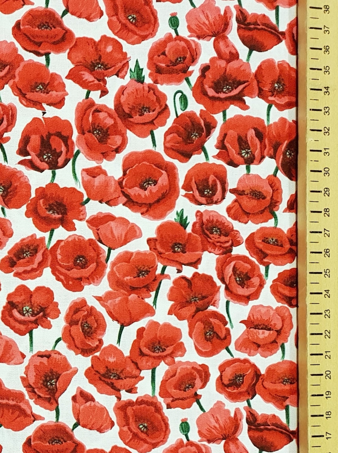 Poppy Fabric UK 100% Cotton Material by Metre Fast Dispatch - Etsy