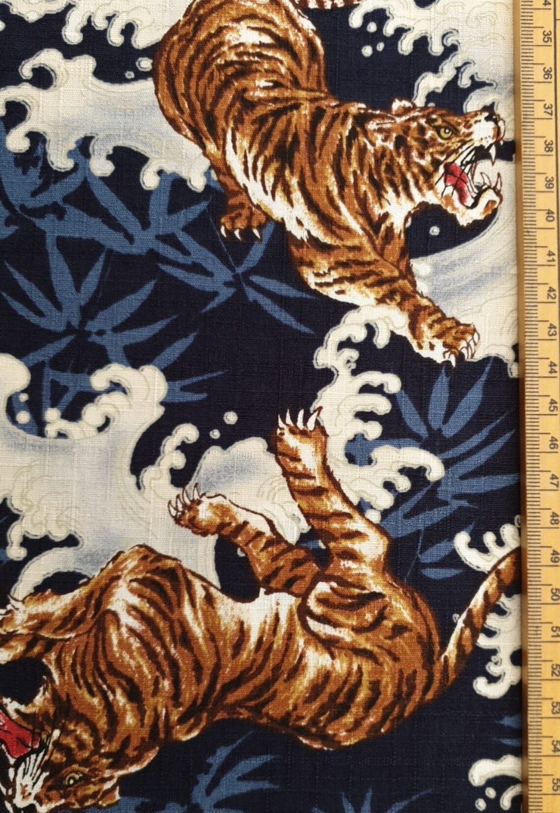 Tiger Fabric UK 100% Cotton Material by Metre Patchwork Blue - Etsy