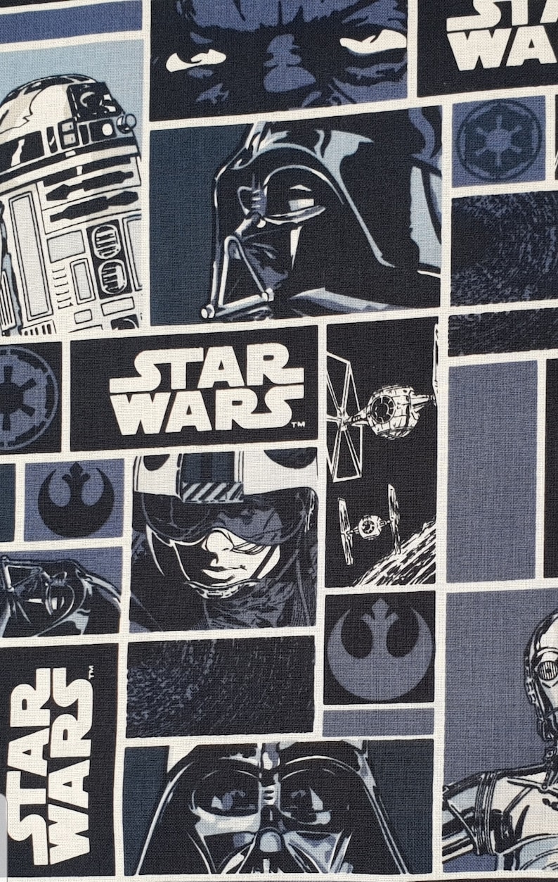 Star Wars Darth Vader Jedi Fabric 100% Cotton Material by - Etsy