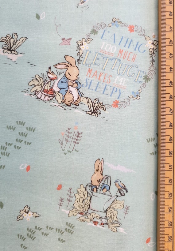 Peter Rabbit Fabric UK Beatrix Potter 100% Cotton Material by | Etsy