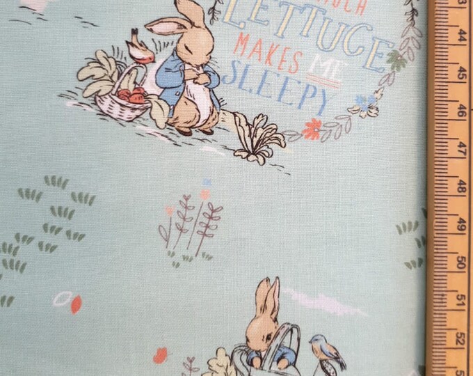 Peter Rabbit Fabric UK Beatrix Potter 100% Cotton Material by Metre ...