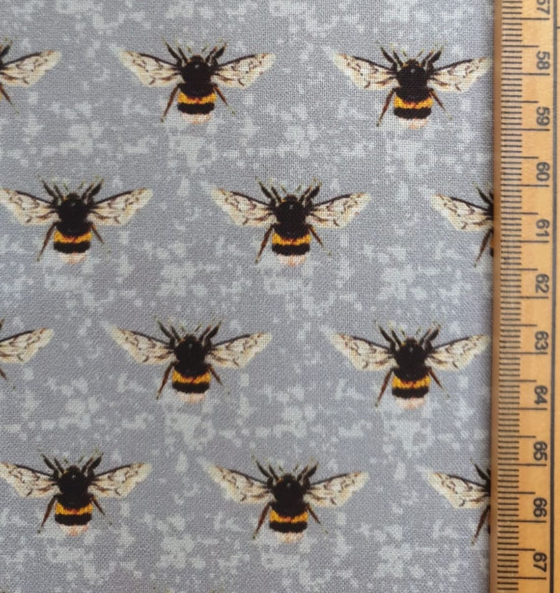 Bumblebee bee fabric UK 100% Cotton Material By Metre summer | Etsy
