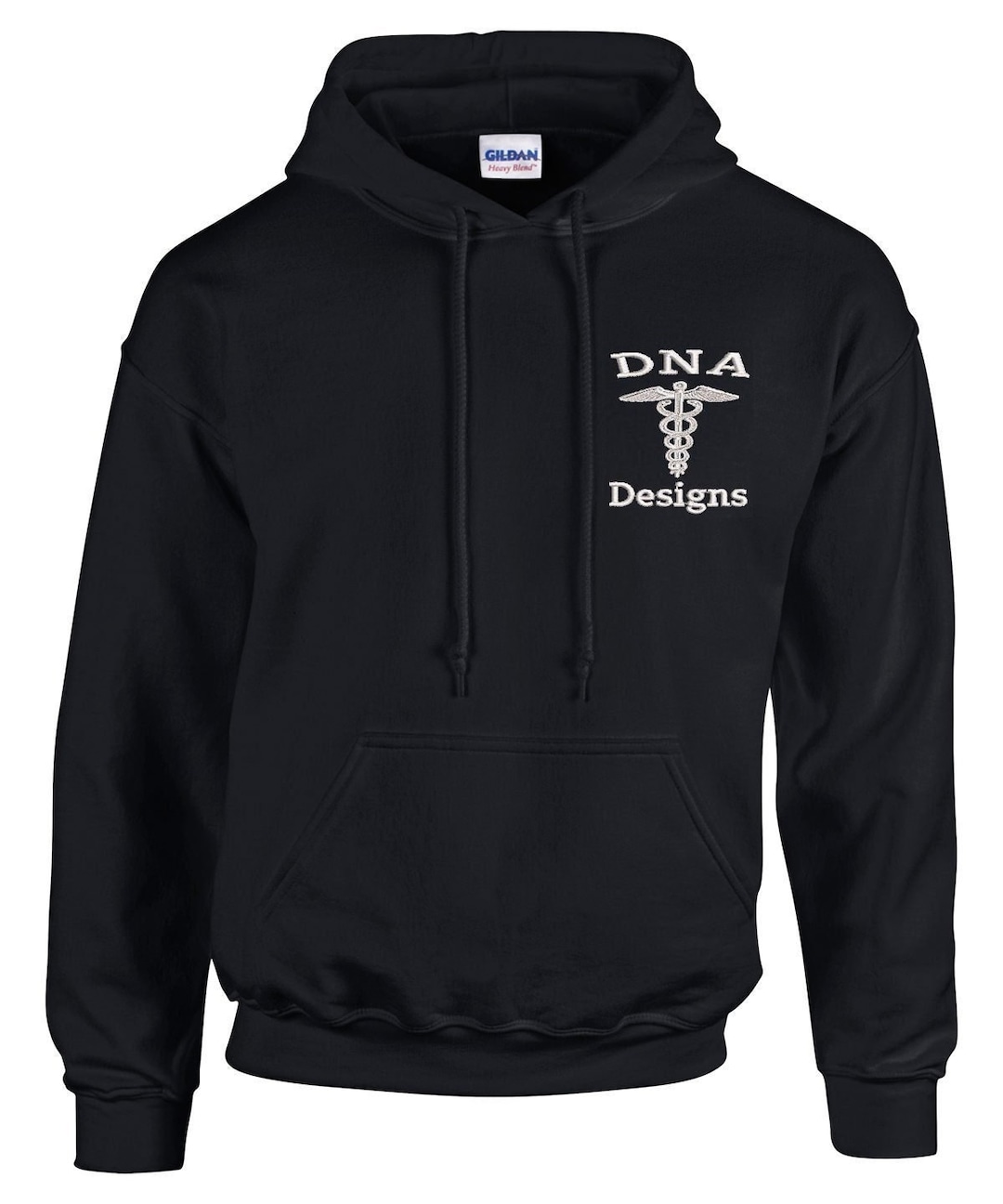 Personalised Embroidered Logo Hoodie Custom Workwear UK Gildan Company ...