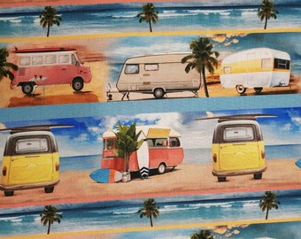 Caravan Fabric - Etsy UK