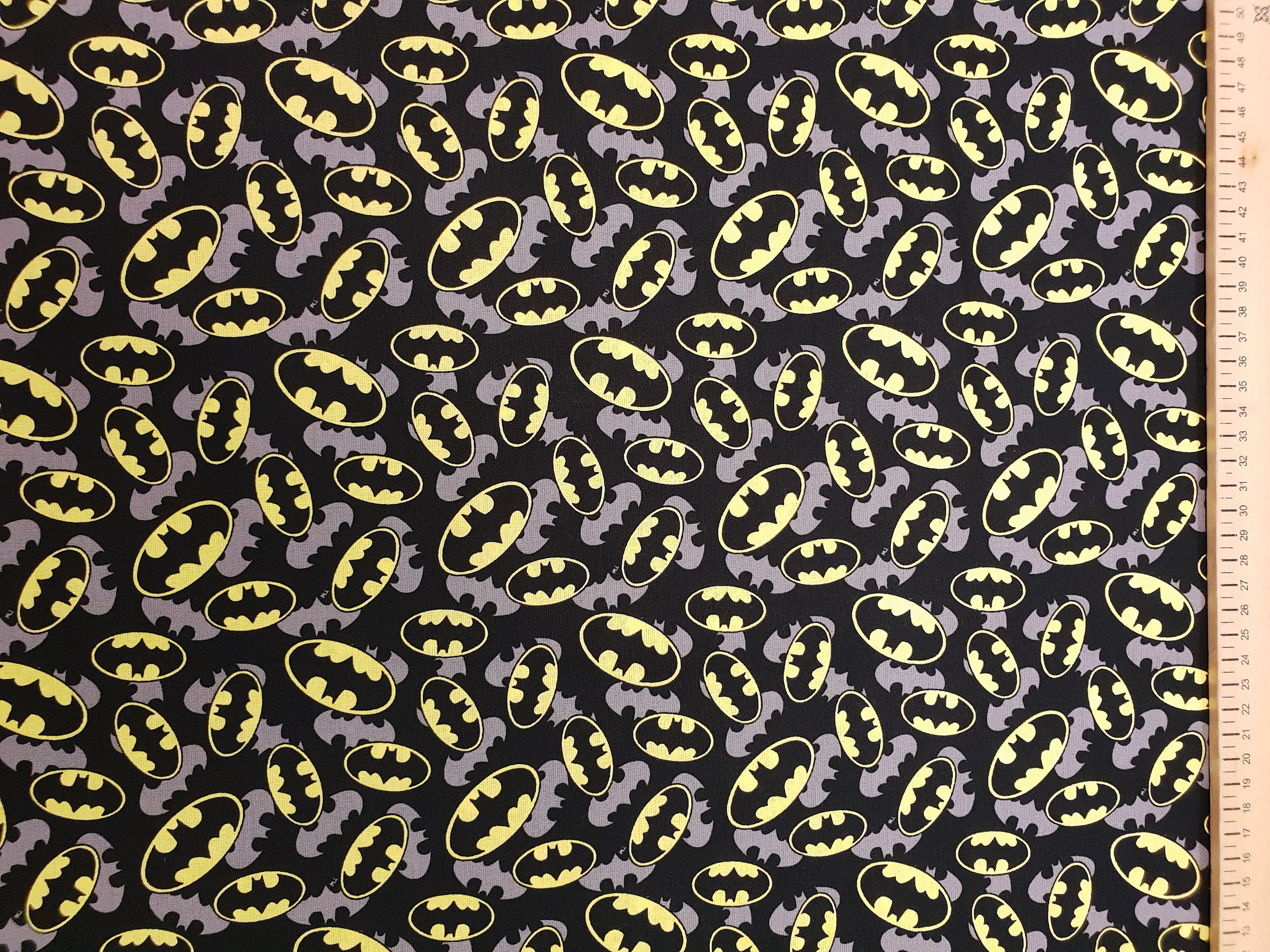 Batman Logo Character Fabric UK Fat Quarter 20 X - Etsy