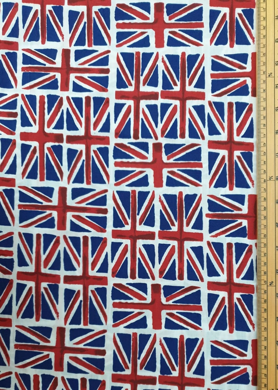 Union Jack Fabric uk Fat Quarter 18 x 22 35% | Etsy