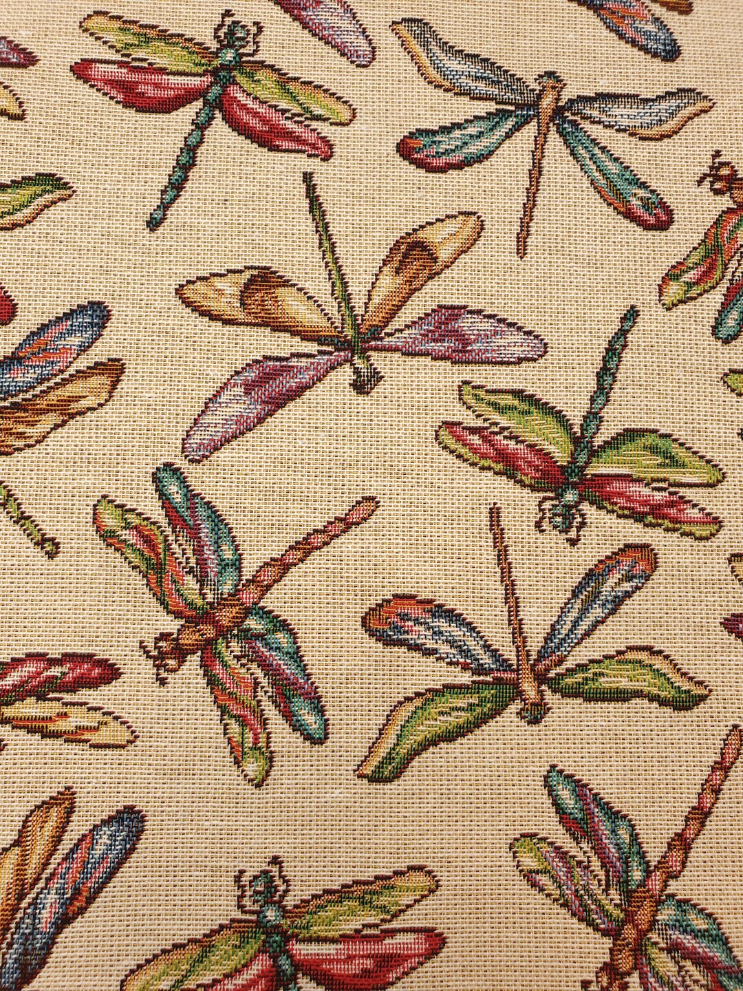 Dragonfly Tapestry Fabric UK 80/20% Cotton Material Fat Quarter ...