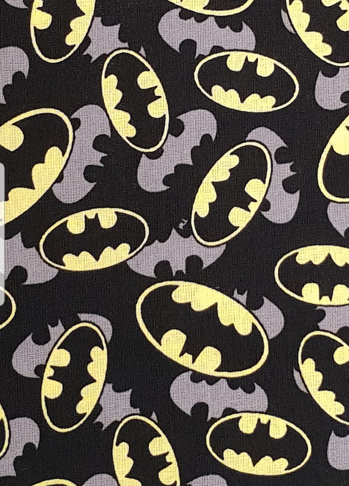 Batman Logo Character Fabric UK Fat Quarter 20 X - Etsy