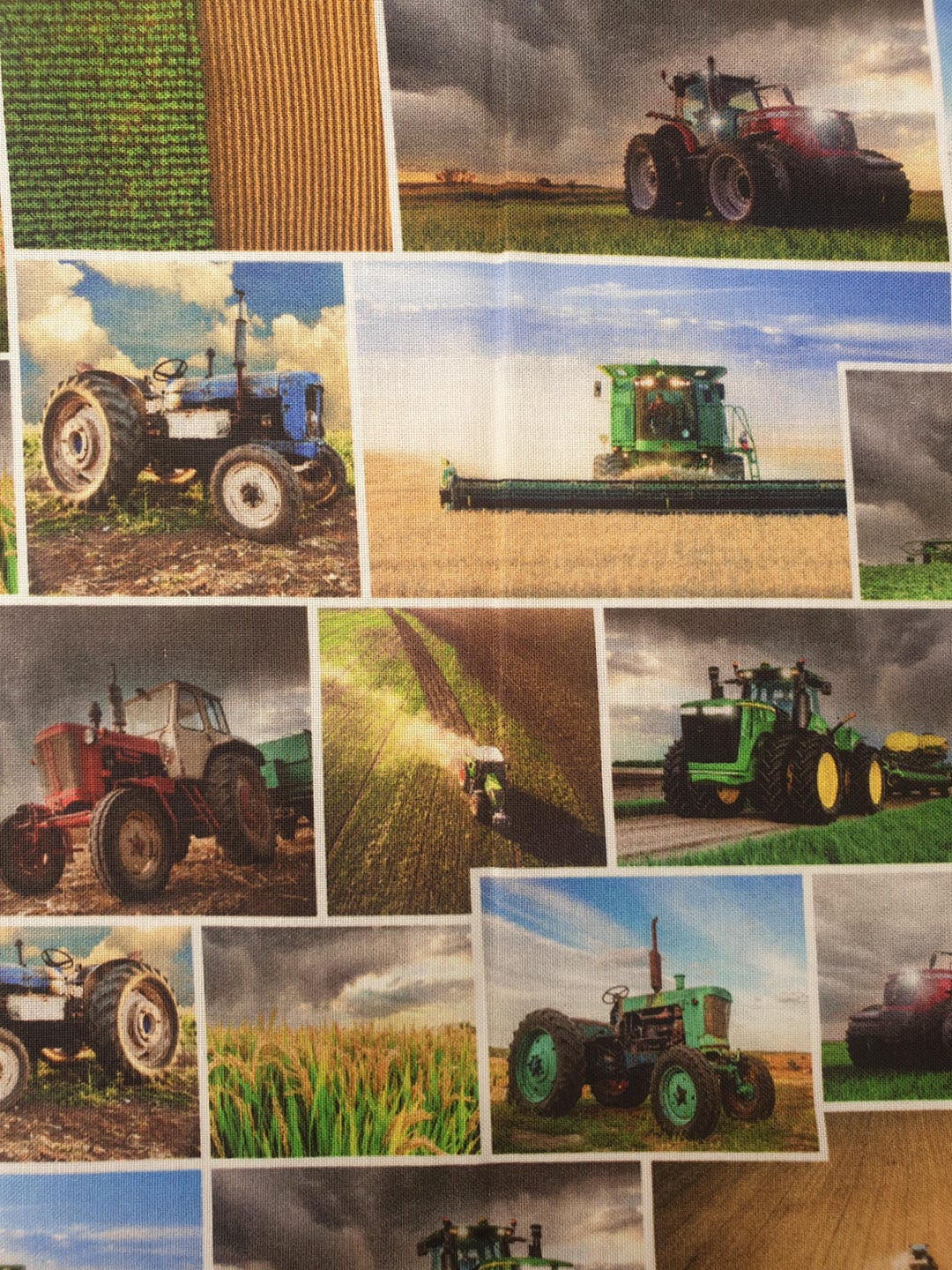 Tractor Panels Fabric UK 100% Cotton Material by Metre Patchwork ...