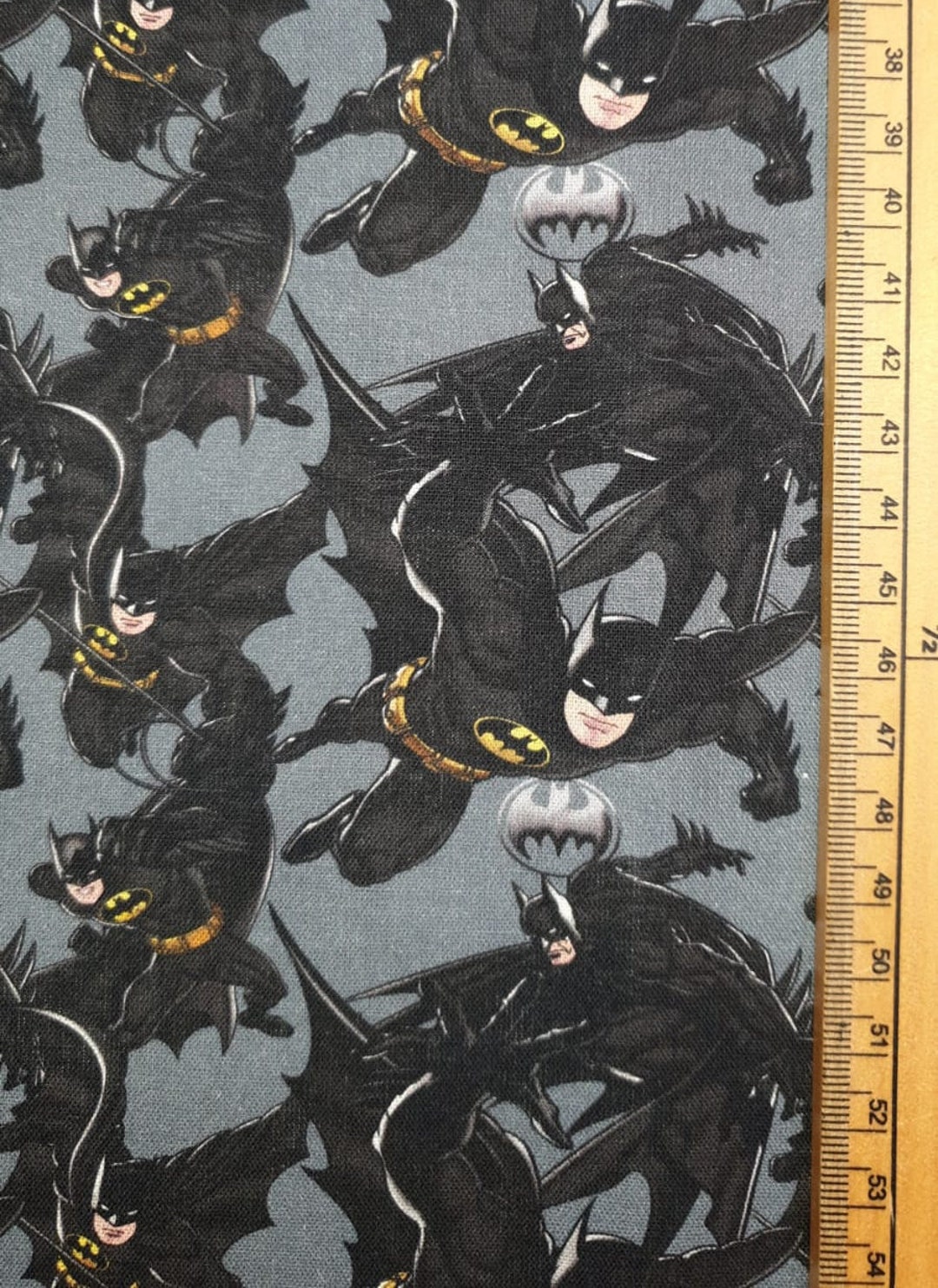 Batman Character Fabric Uk 100% Cotton Material Shop by Metre DC ...