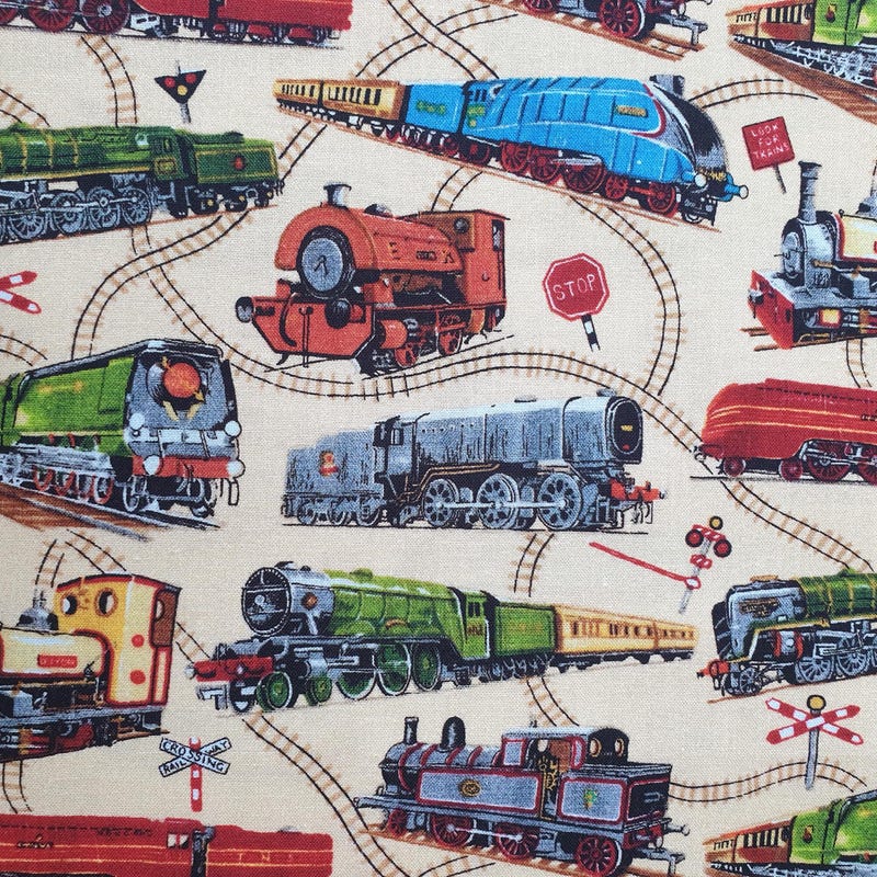 Train Fabric - Etsy