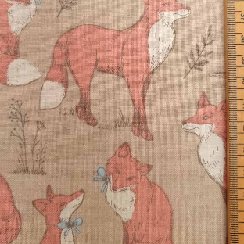 Fox Fabric - Etsy