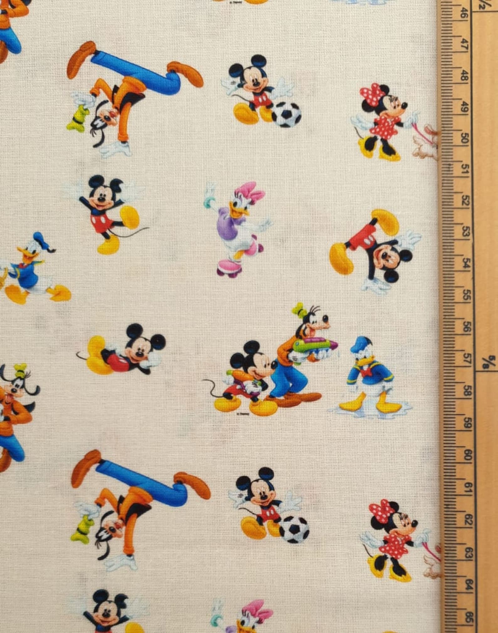 Disney Mickey Mouse Character Fabric Uk 100% Cotton Material - Etsy
