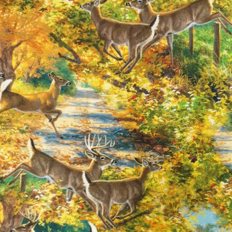 Deer Fabric - Etsy