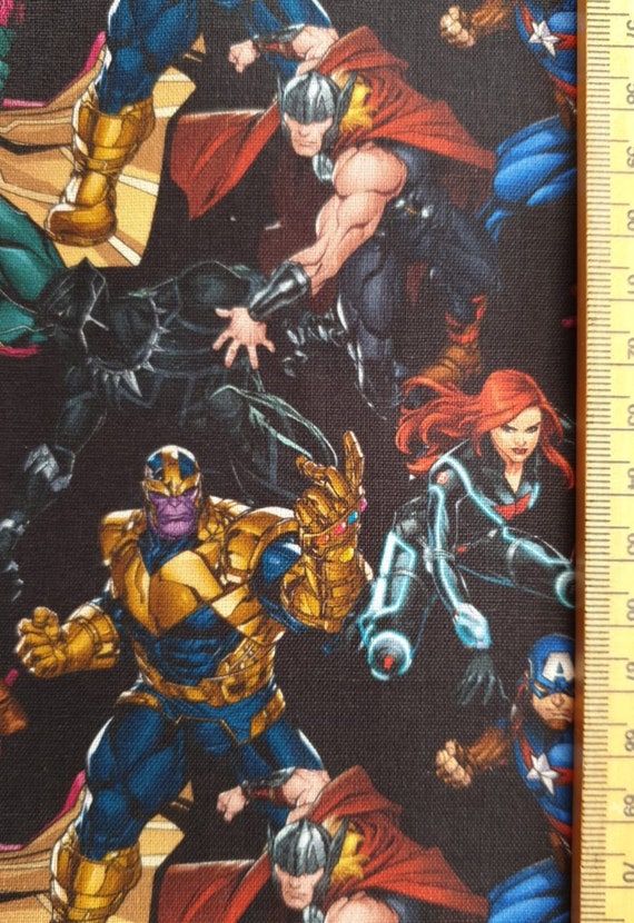 Marvel Avengers fabric UK 100% Cotton Character Material shop | Etsy
