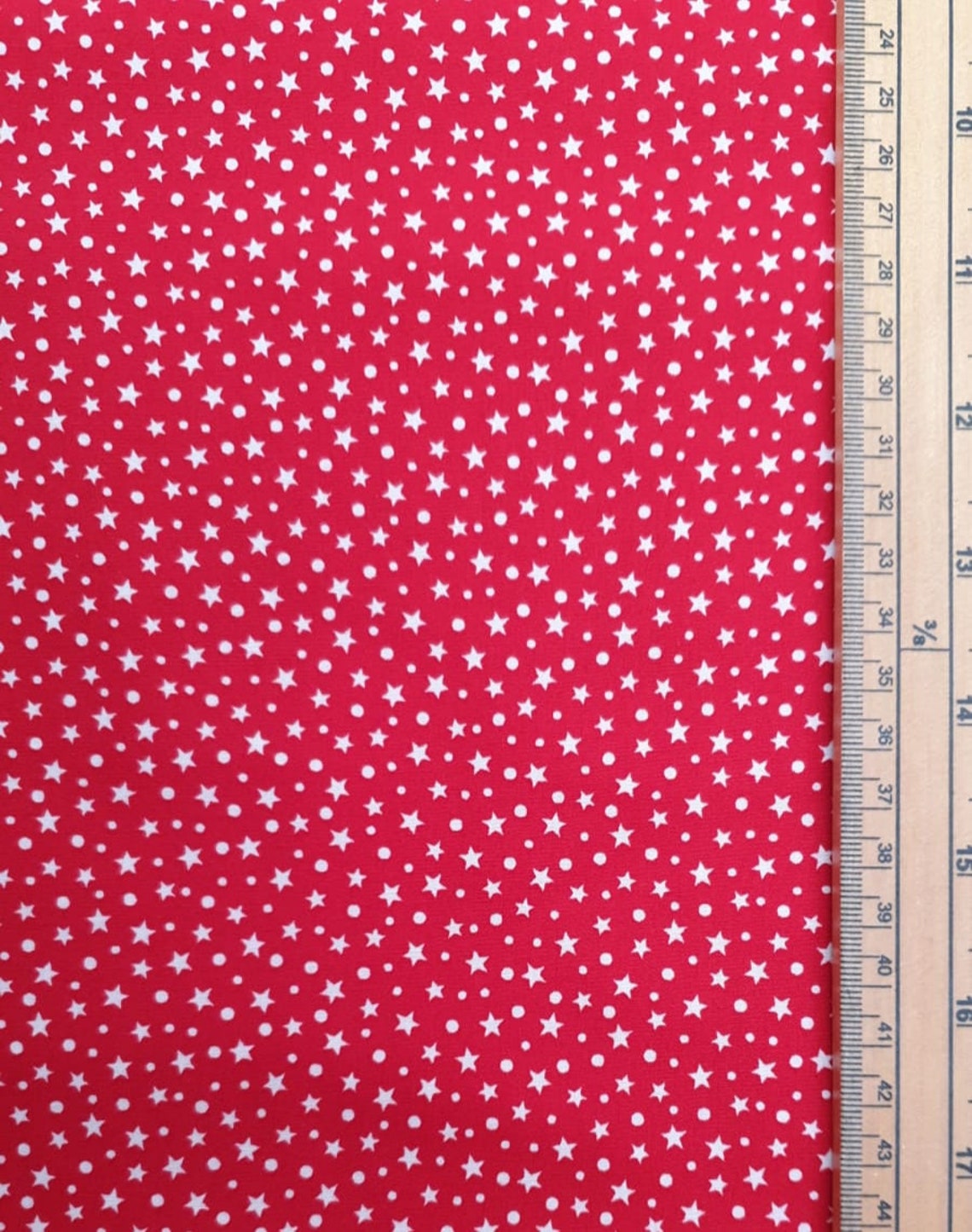 Little White Stars Fabric UK 100% Cotton Material by Metre - Etsy