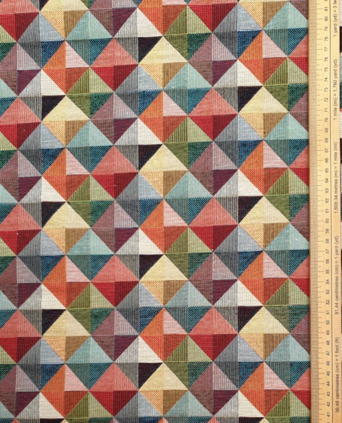 Colourful Larger Multi Cubes Fabric 80% Cotton 20 Polyester - Etsy