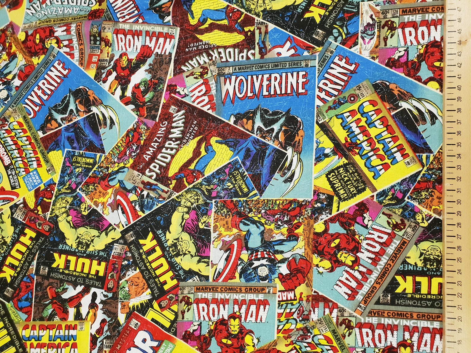Marvel Avengers Comic Book Covers Superhero Fabric Uk 100% - Etsy