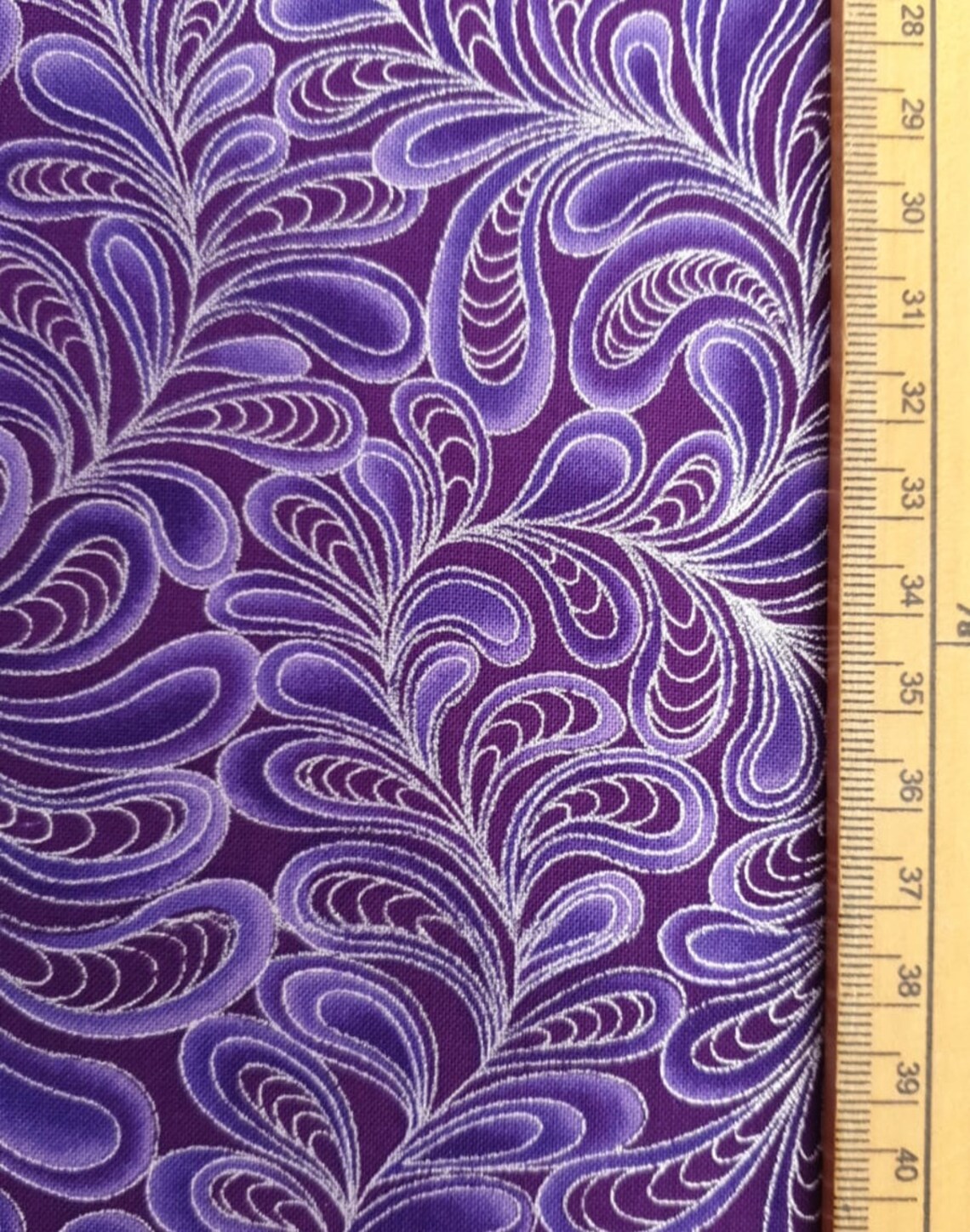 Purple Swirl pattern fabric UK 100% Cotton Material By Metre | Etsy
