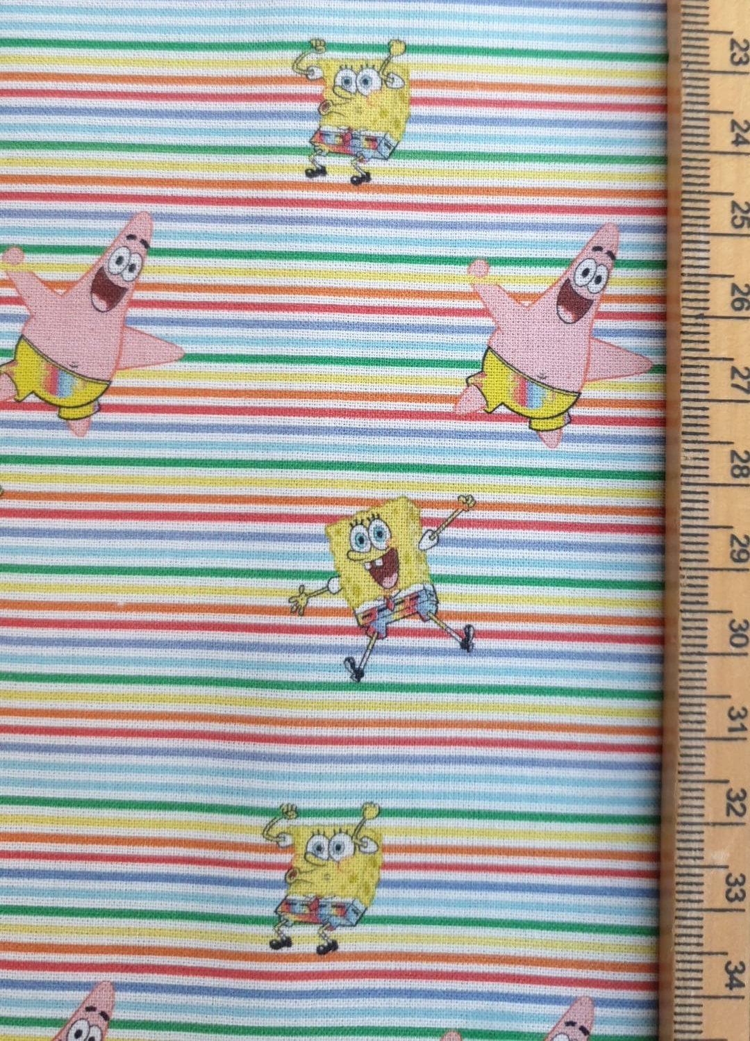 Spongebob Squarepants Character Fabric UK 100% Cotton Material Shop by ...
