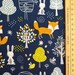 Fox Fabric UK 100% Cotton Material by Metres Woodlands Rabbits Trees ...