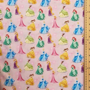 Disney Princesses Character Fabric Uk Fat Quarter 18 X - Etsy