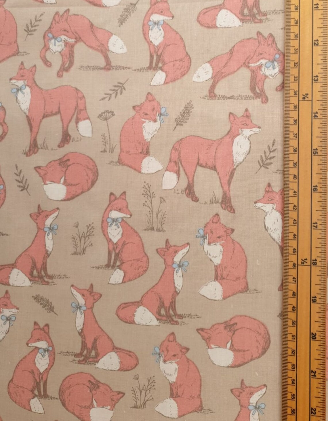 Fox Fabric UK 100% Cotton Material Shop by Metre Fox Family - Etsy