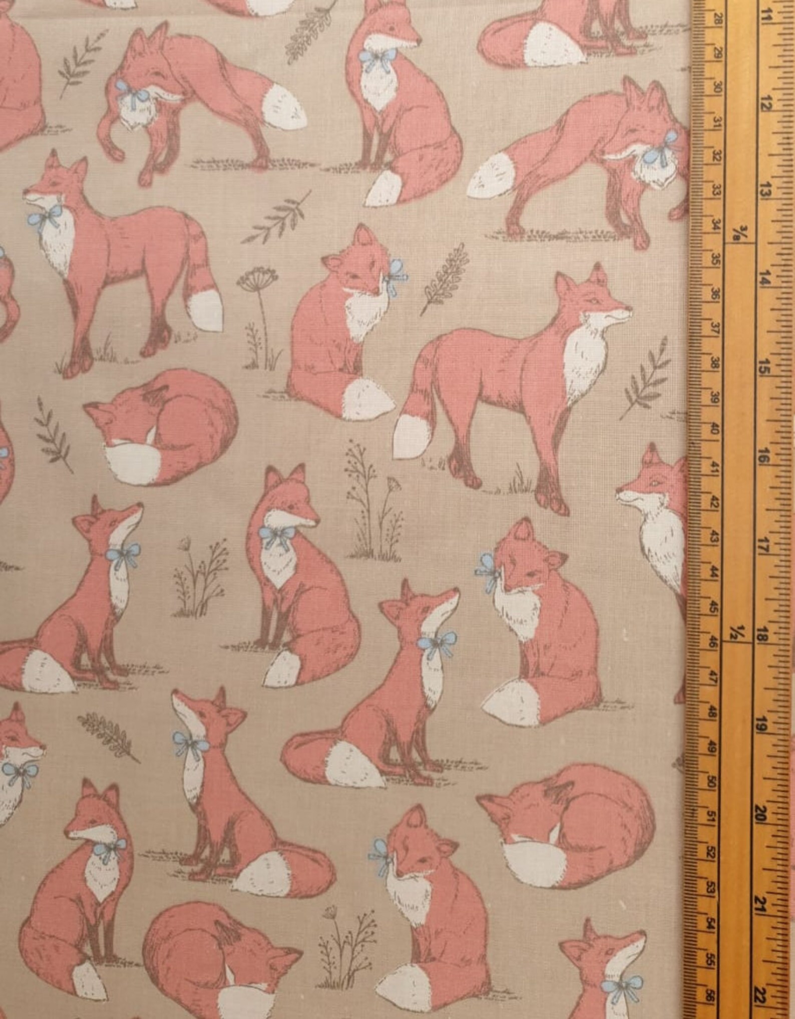 Fox Fabric UK 100% Cotton Material Shop by Metre Fox Family Amazing ...