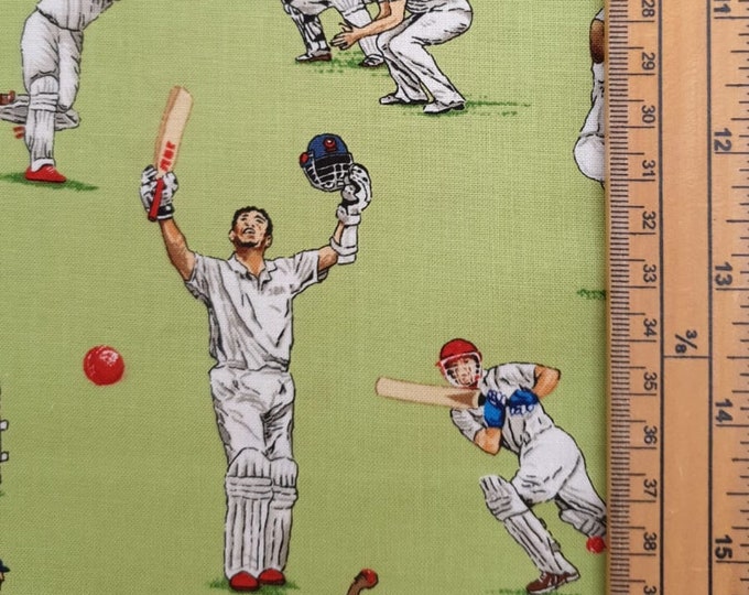 Cricket Fabric Cricket by Natalia Gonzalez Cricket Sports Ball Bat ...