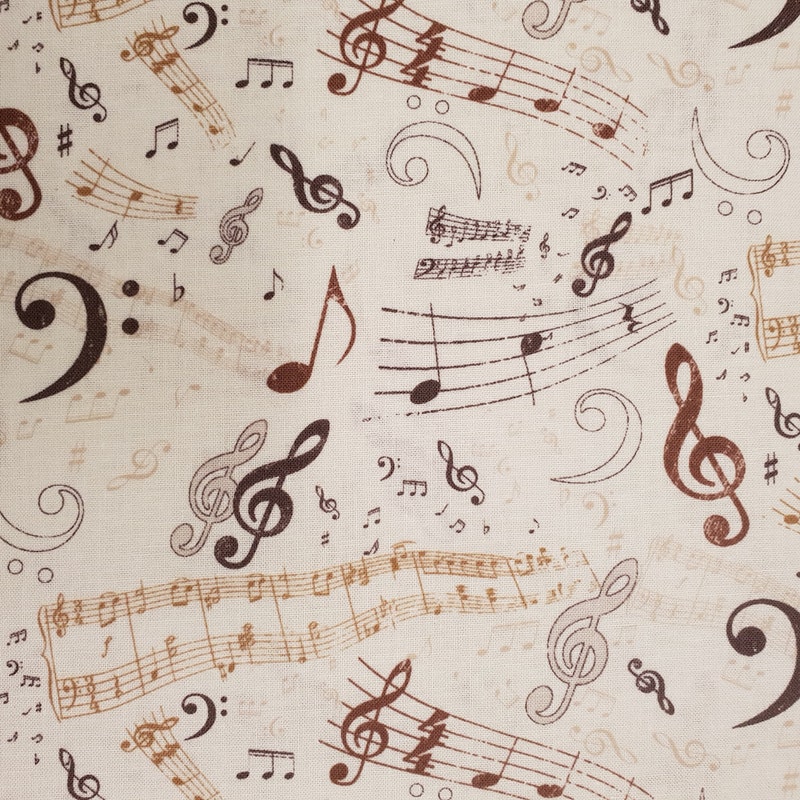 Music Note Fabric - Etsy