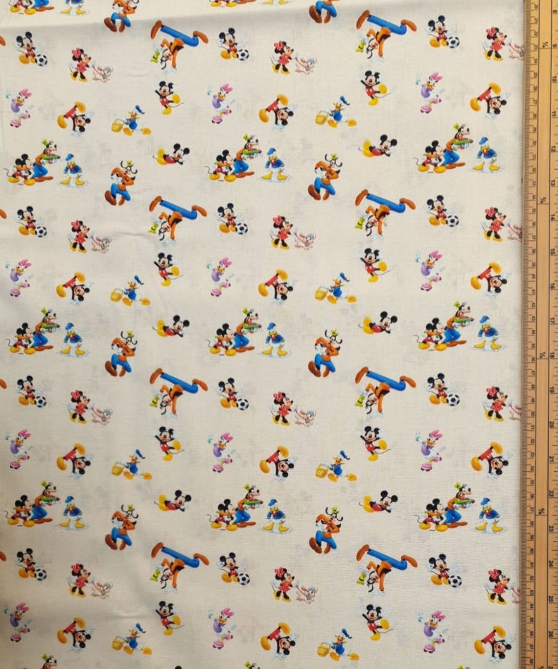 Disney Mickey Mouse Character Fabric Uk 100% Cotton Material - Etsy