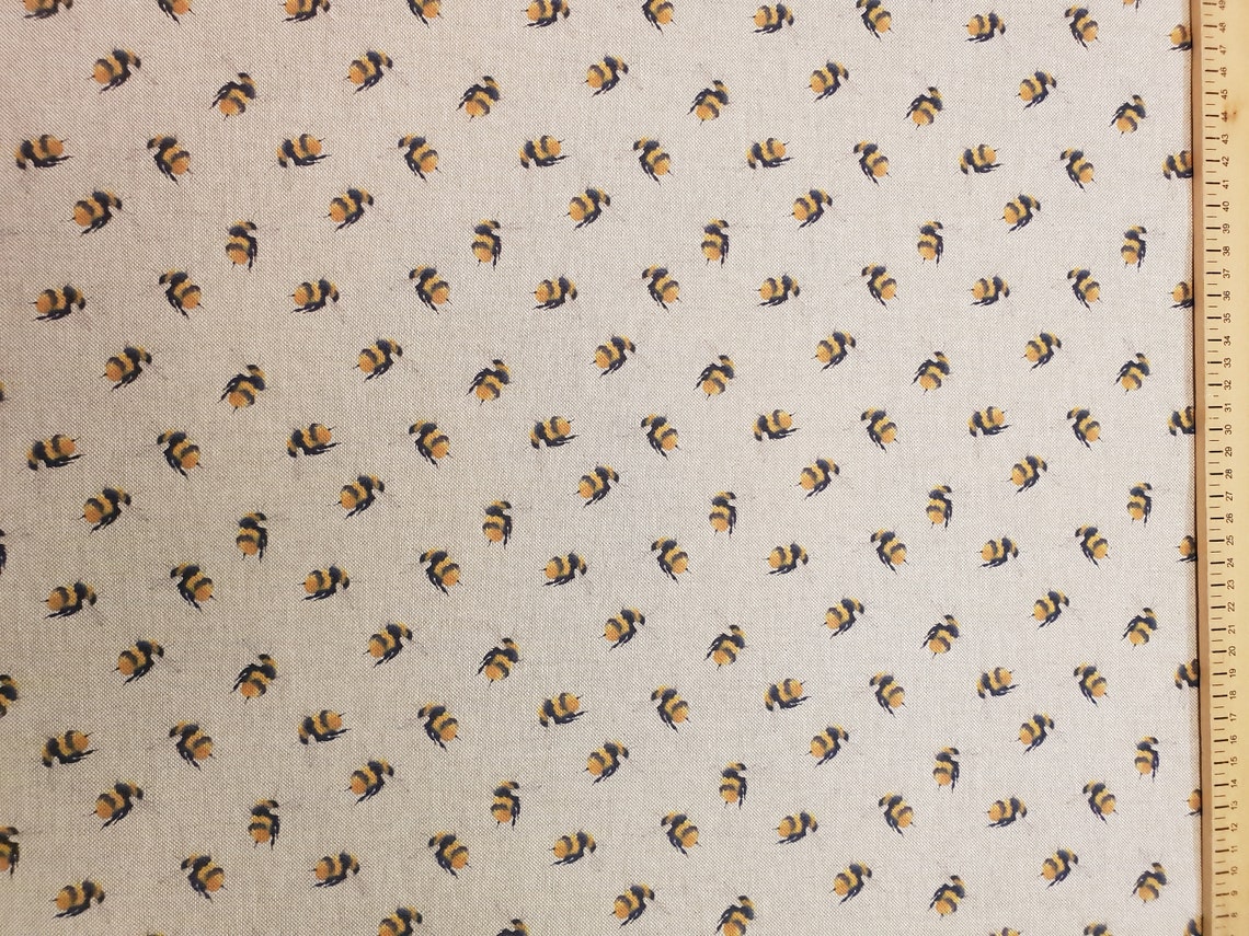 Bumble Bee Fabric 80% Cotton 20 Polyester Material by Metre - Etsy